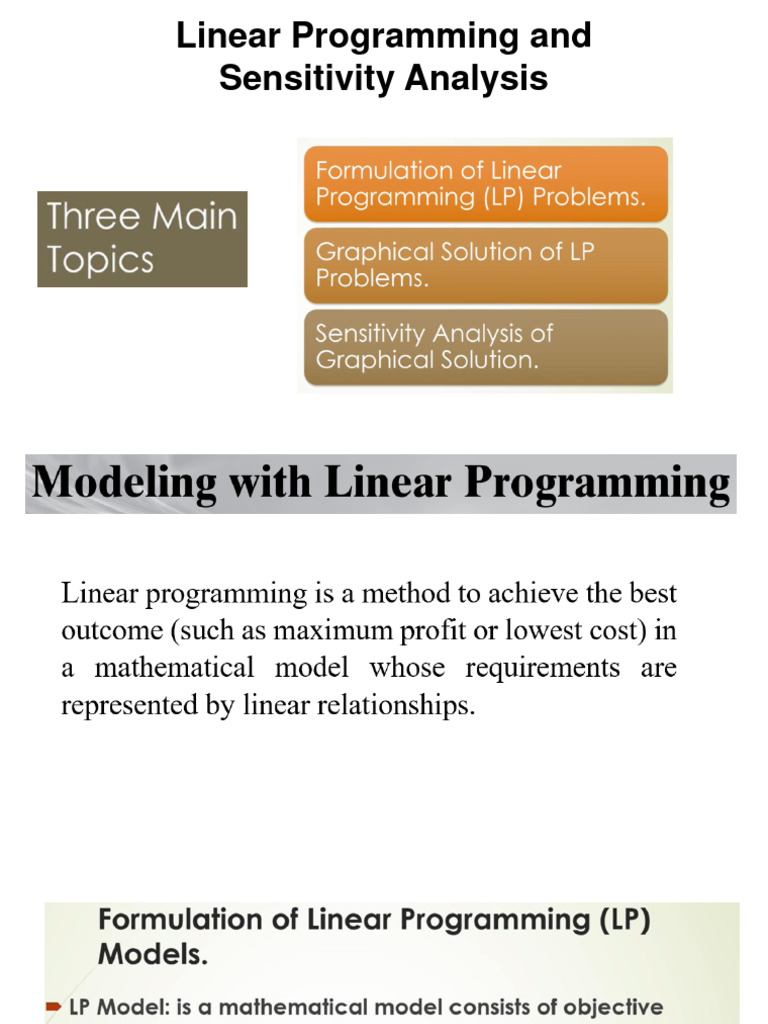 Linear Programming Problems & Solutions | PDF