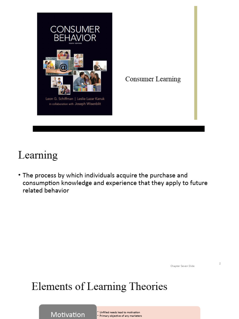 Consumer Learning - Part I | PDF | Classical Conditioning | Learning