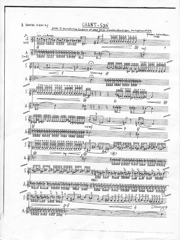 Stefan Niculescu Chant-Son | PDF