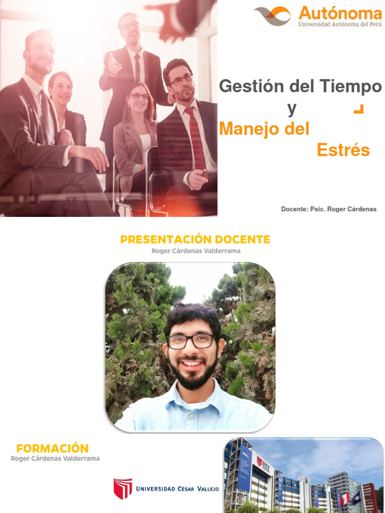 Sesion 1 Manejo Del Estres | PDF