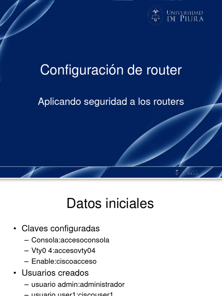 Configuración de Router-SSH, Vistas, Usuarios | PDF | Comunicación segura | La seguridad informática