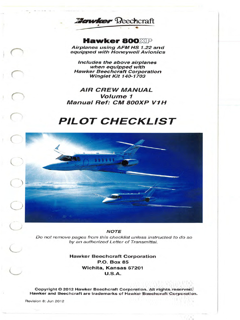 Crew Manual Vol 1 Checks and Emr | PDF | Technology & Engineering