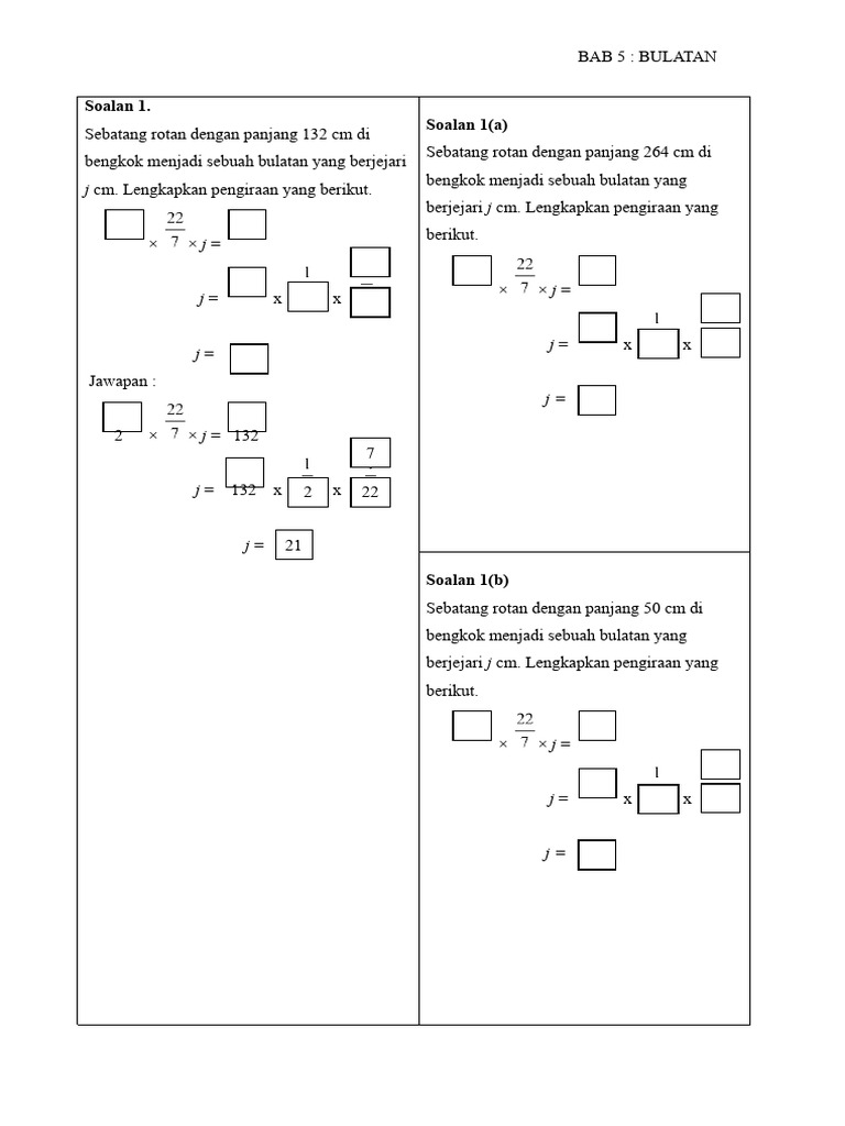 Algebra (Bulatan) Table | PDF