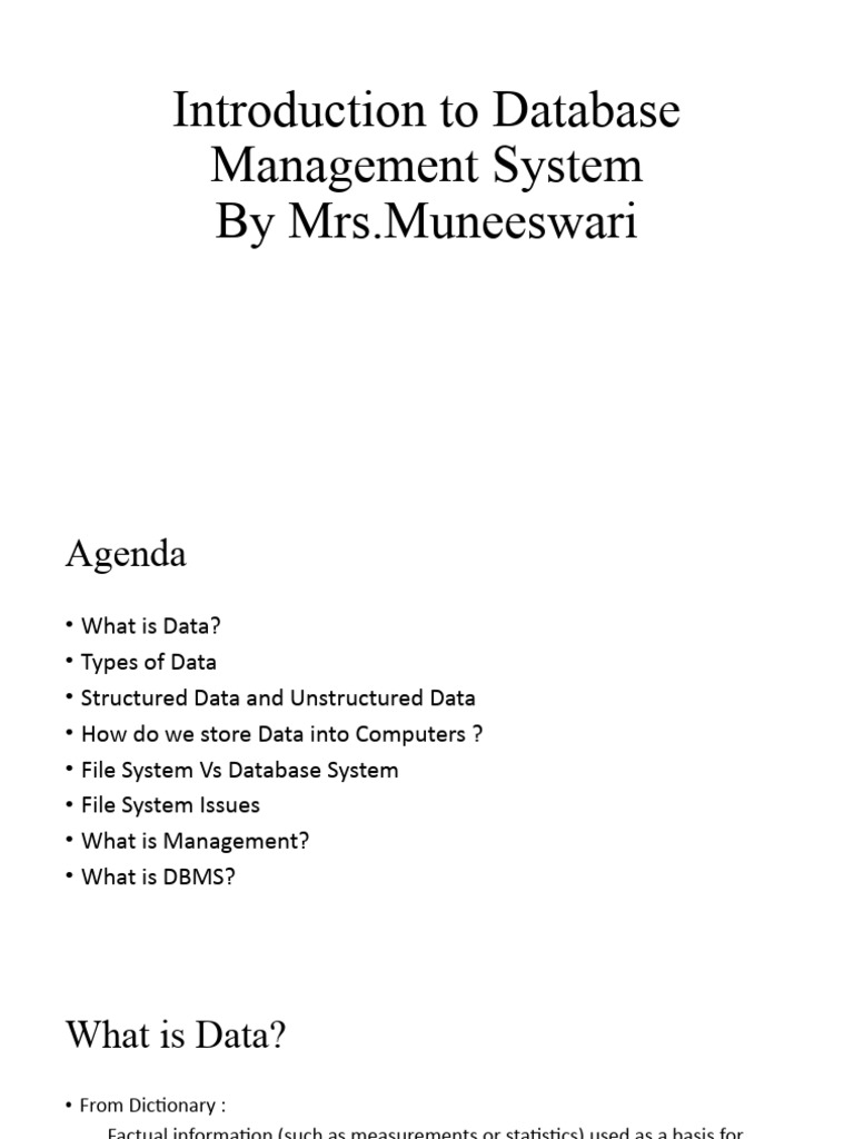Overview of Database Management Systems | PDF | Databases | Data Management Software