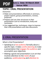 CSEC English A - Oral Presentation Notes Part 1 | PDF | Public Speaking ...