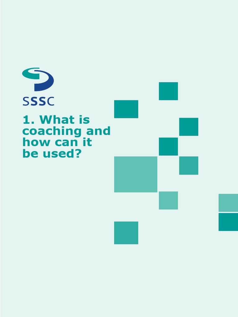 SSSC Coaching Section One | PDF | Leadership | Conversation