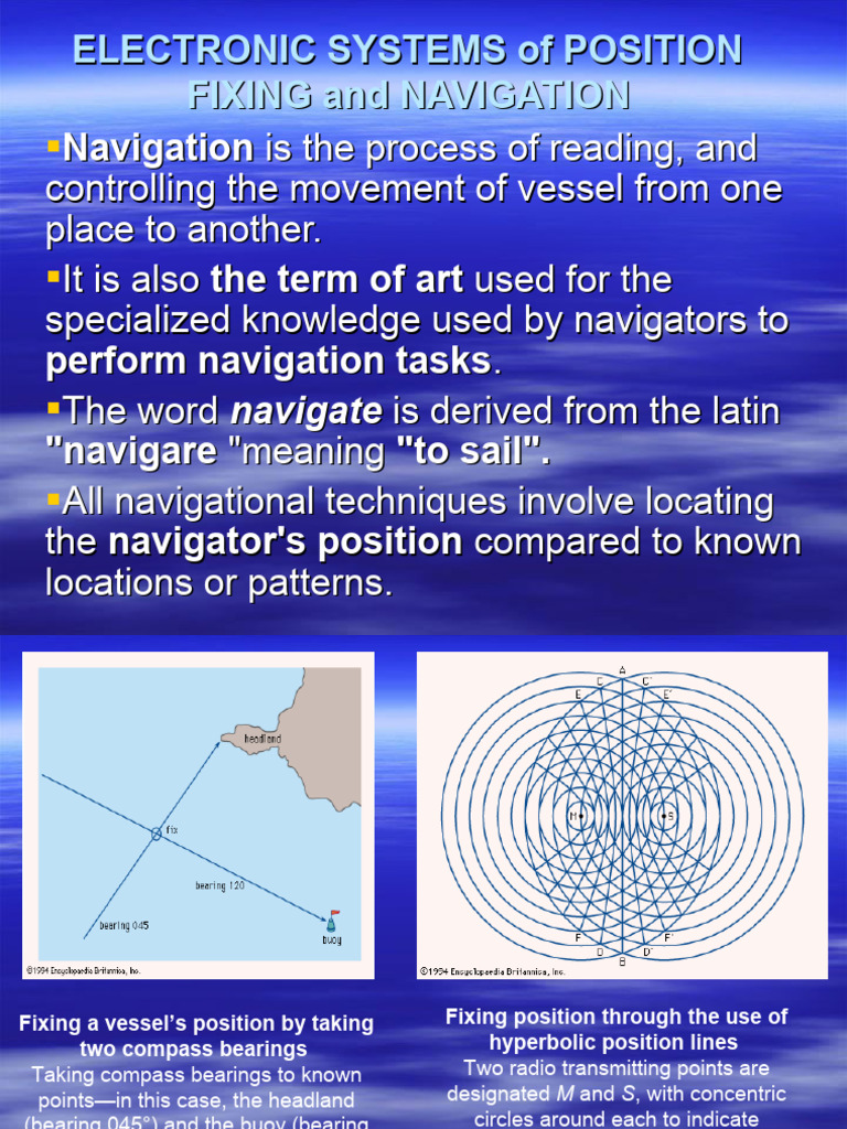 ELECTRONIC SYSTEMS of POSITION FIXING and NAVIGATION | PDF | Navigation ...