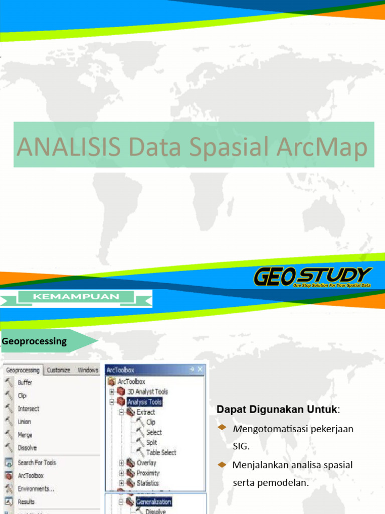 12 - Analisis Data Spasial ArcMap | PDF | Metode & Bahan Ajar
