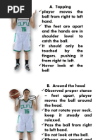 Basketball Passing Techniques Explained | PDF | Hand | Sports