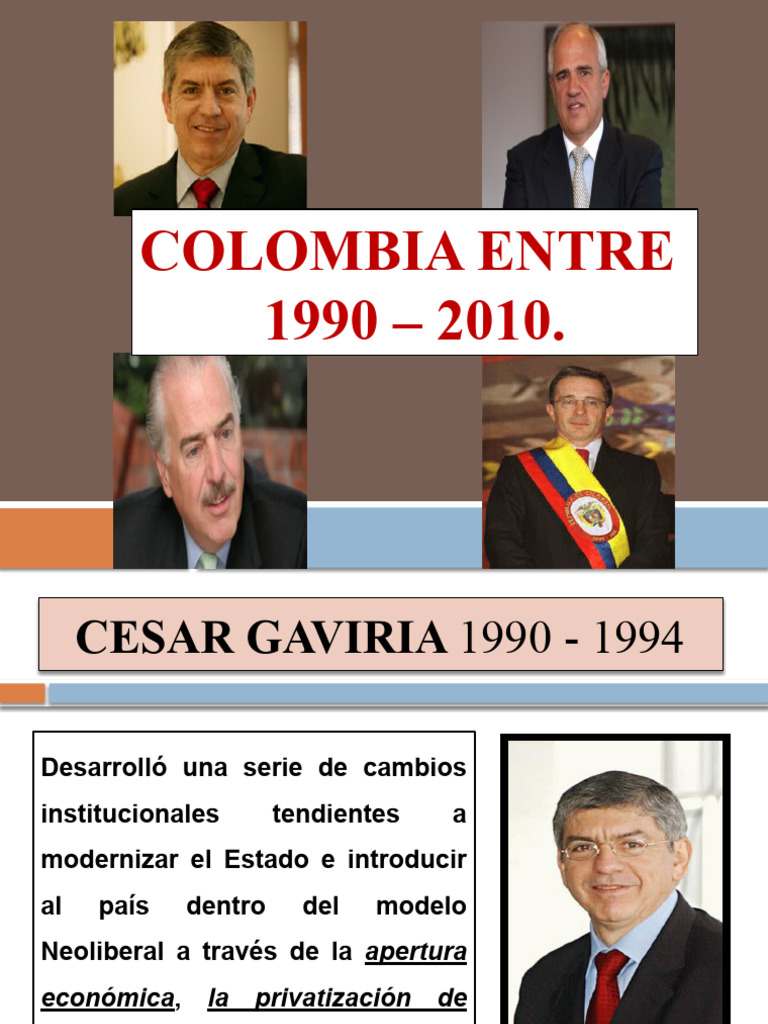 Historia de Colombia: 1990-2010 | PDF | Colombia | Política de colombia