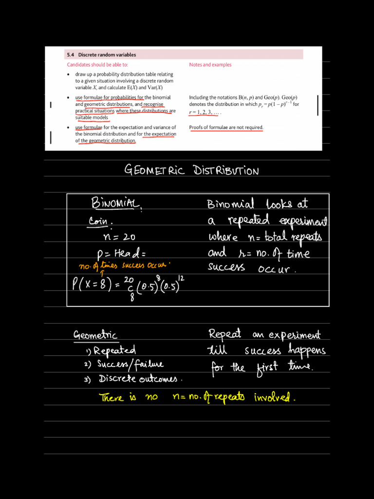 S1 Geometric Distribution | PDF