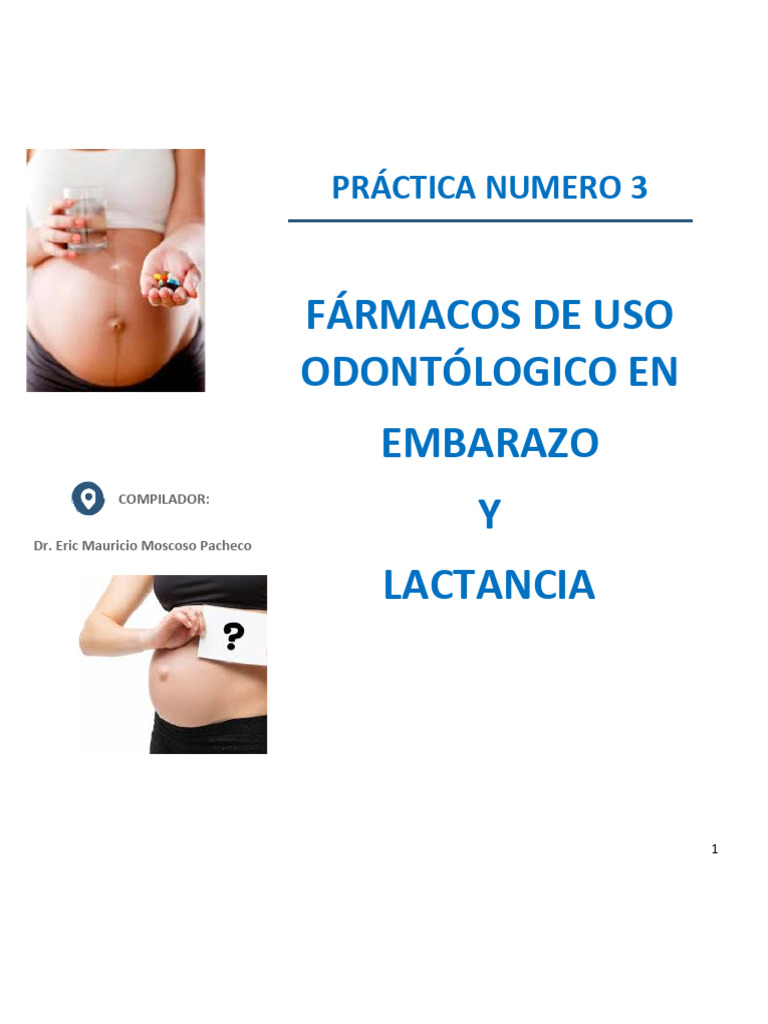 Practica 3 Farmacos Embarazo y Lactancia | PDF | Medicamentos con receta | El embarazo