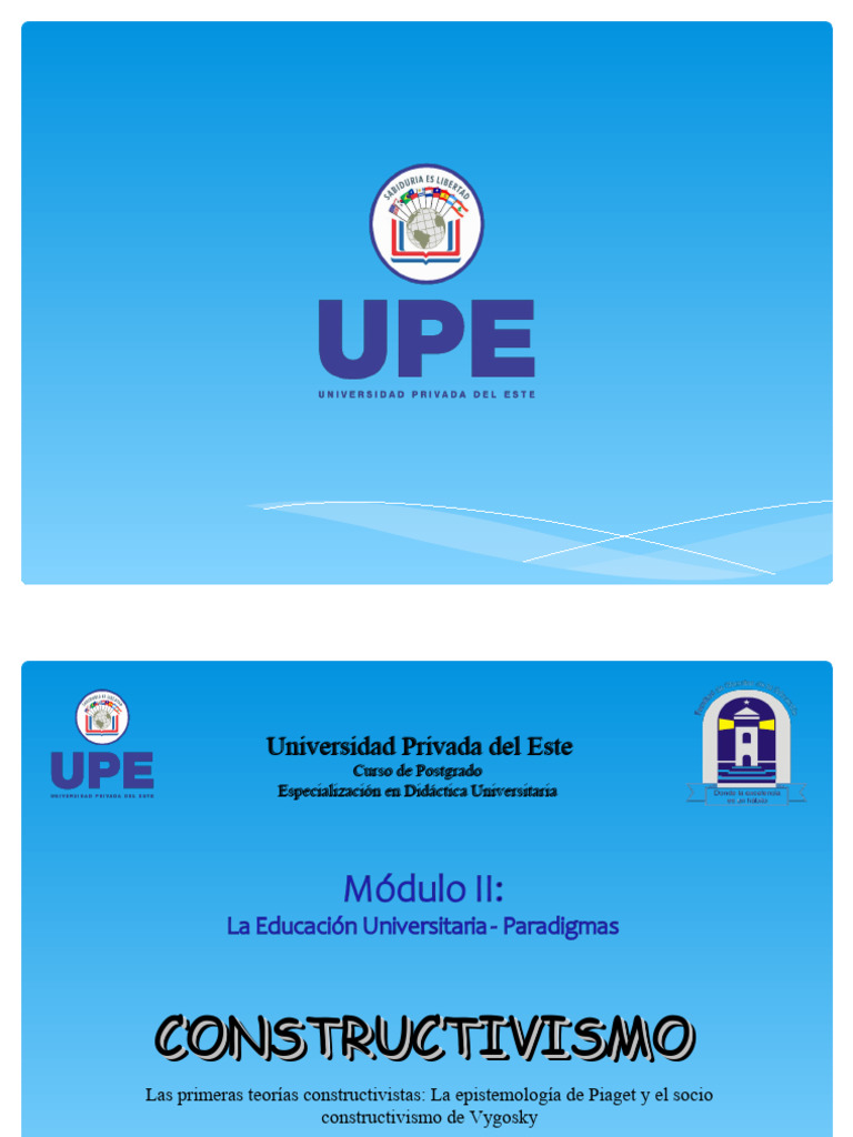 Constructivismo - Presentación | PDF | Constructivismo (filosofía de la educación) | Aprendizaje