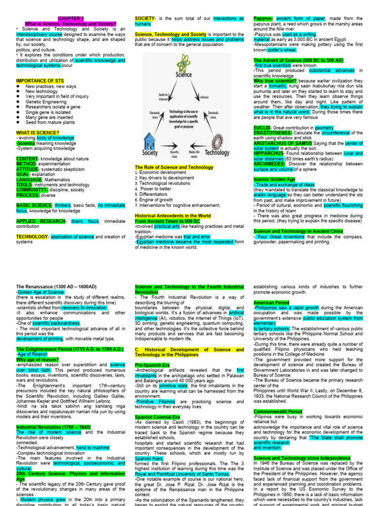 STS Reviewer | Download Free PDF | Science | Knowledge