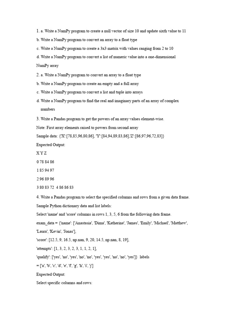 Data Sci | PDF | Matrix (Mathematics) | Statistical Analysis
