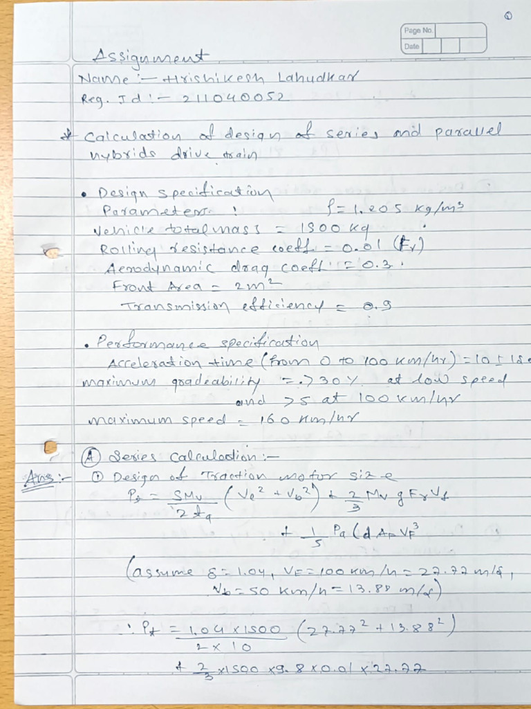 Hrishikesh Lahudkar EV Assignment | PDF