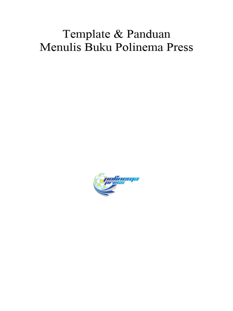 Template Buku Polinema Press | PDF