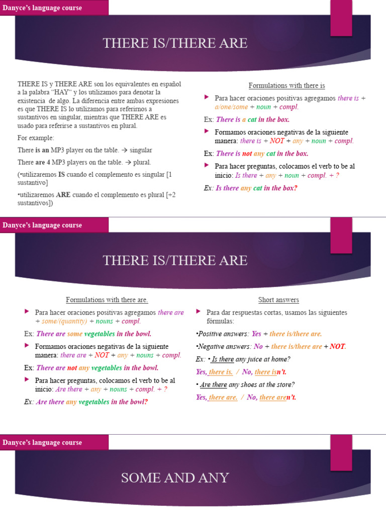 There Is There Are Some Any | Descargar gratis PDF | Pancho | Alimentos