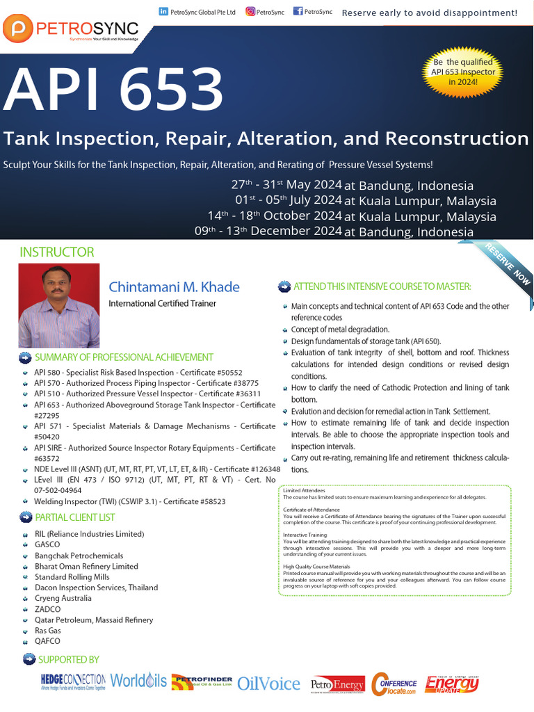 PetroSync - API 653 Tank Inspection Repair Alteration and ...