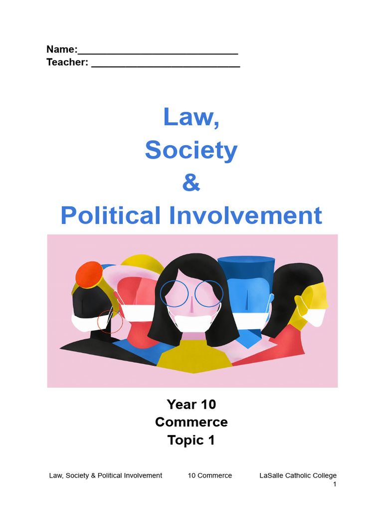 Student Booklet - Copy of Law, Society & Political Involvement Booklet ...