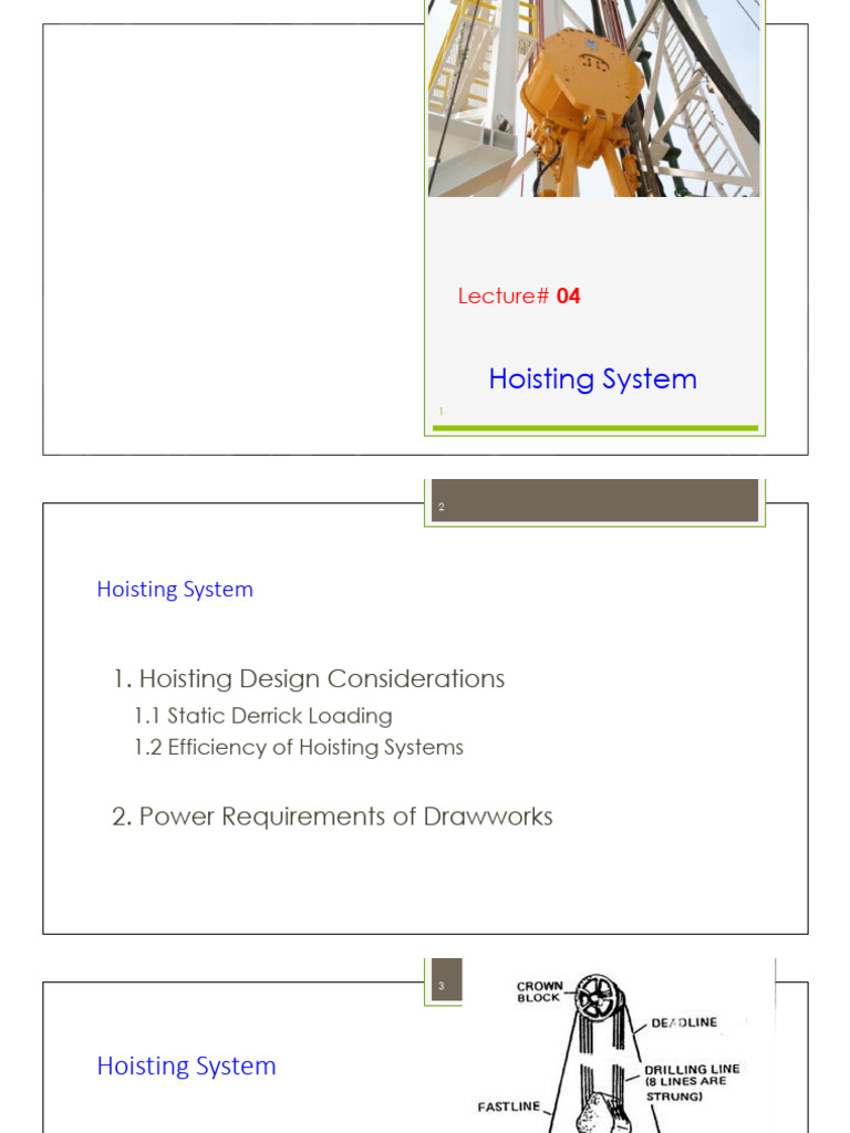04 Hoisting Systems | PDF | Manufactured Goods
