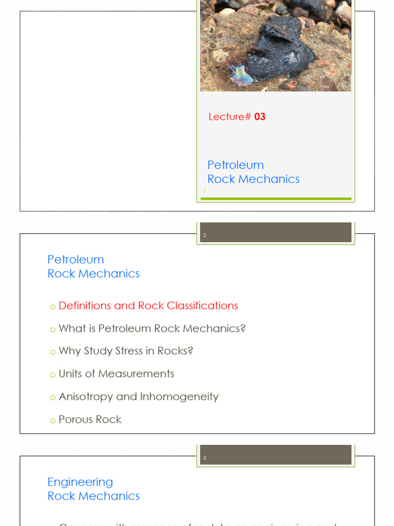 Petroleum Rock Mechanics Overview | PDF | Porosity | Permeability ...