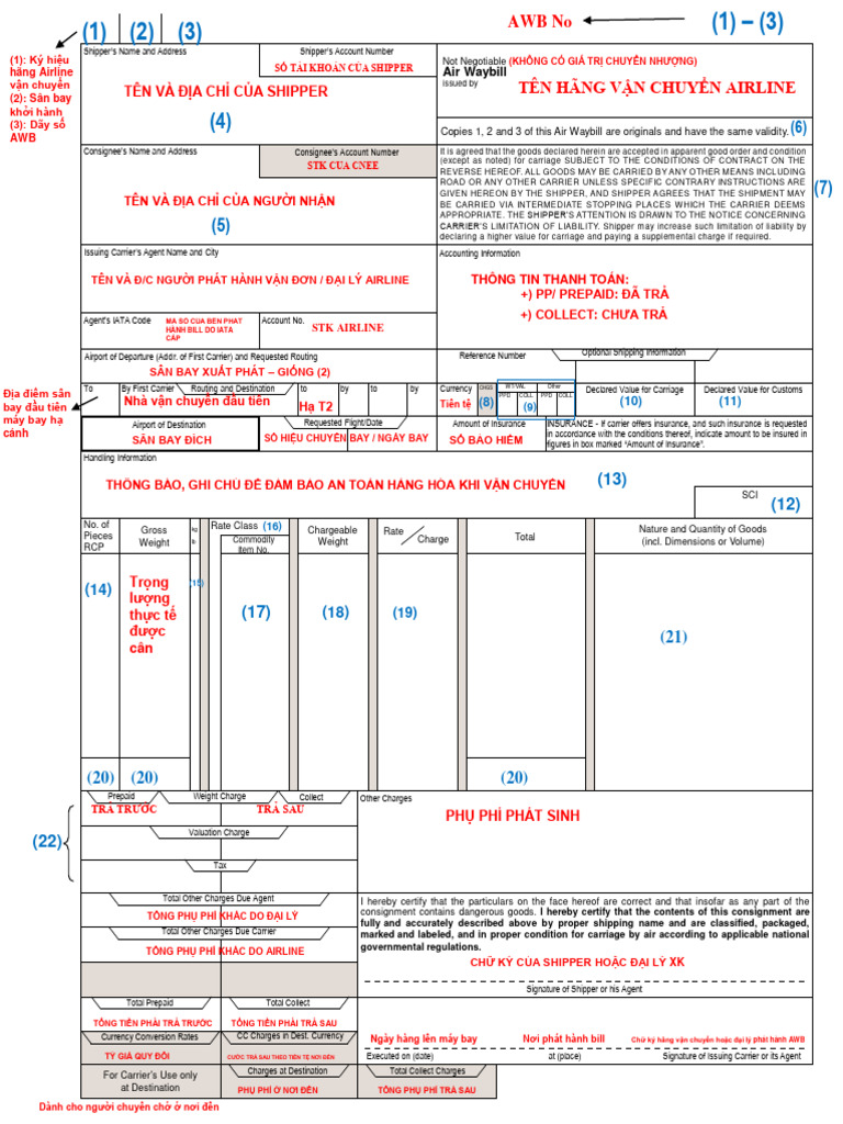 Air Waybill 1 | PDF