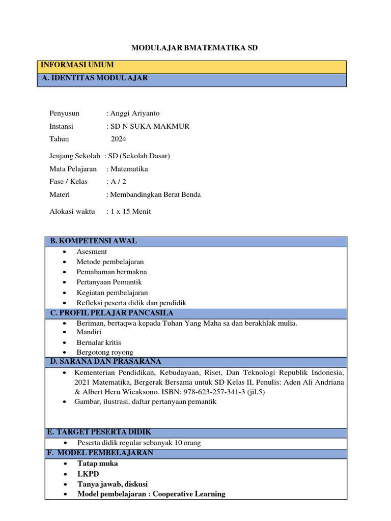 Modul Ajar Mikro Pdf