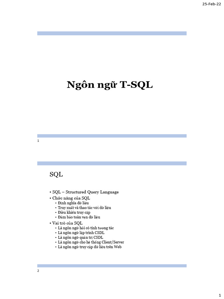 Chuong 5 NN SQL | PDF