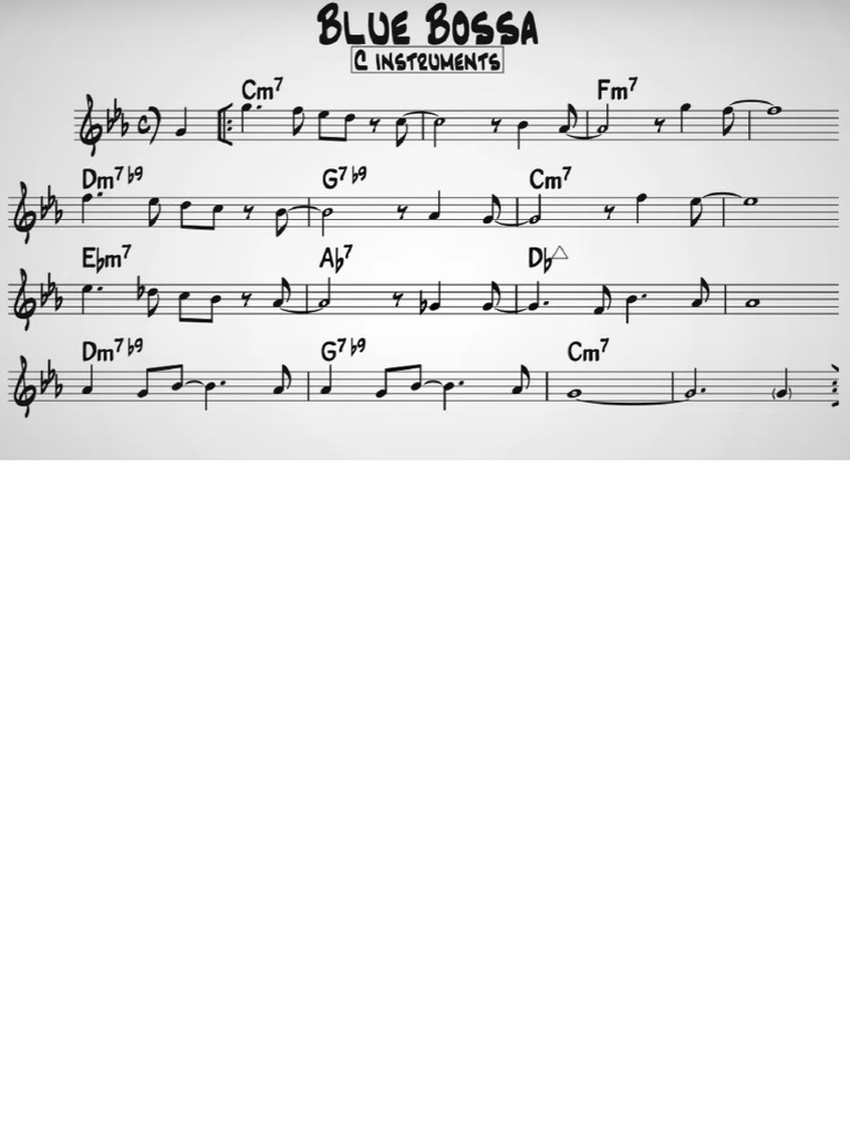 Blue Bossa | PDF