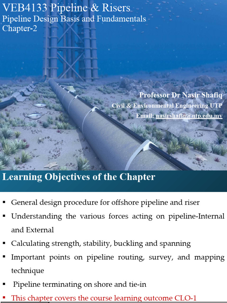Chapter 2 Pipeline Design Basis | PDF | Pipe (Fluid Conveyance) | Fluid Dynamics