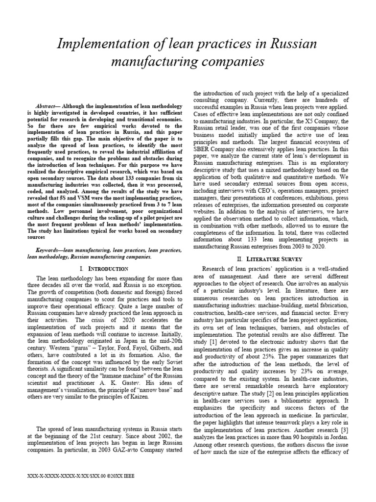 ICIM21 | PDF | Lean Manufacturing | Hypothesis