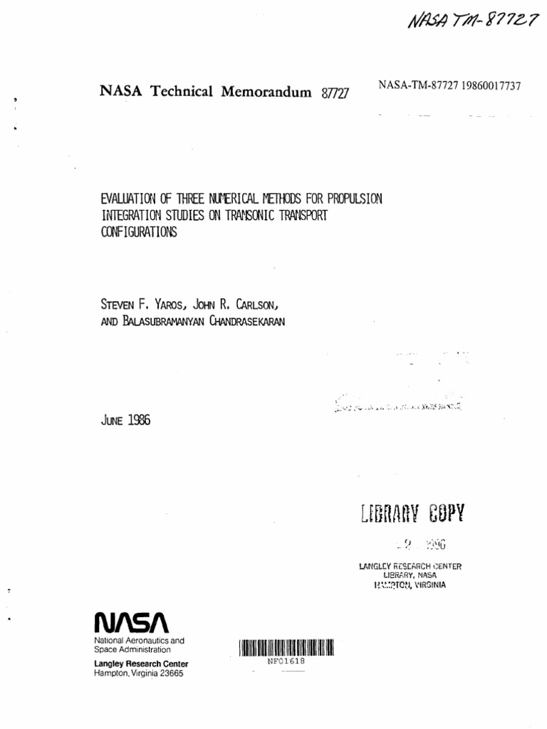 Nasa Manual | PDF | Boundary Layer | Fluid Dynamics