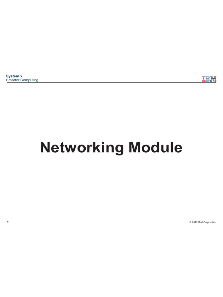 IBM Networking M4 | PDF | Network Switch | Computer Network