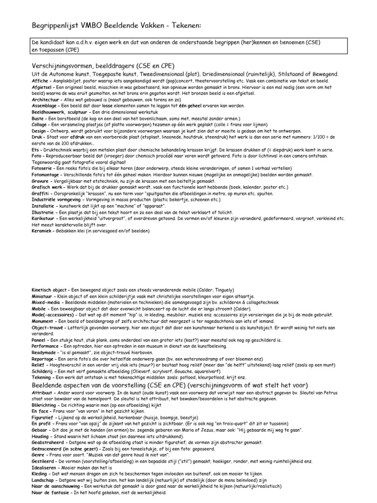 begrippen tekenen | PDF