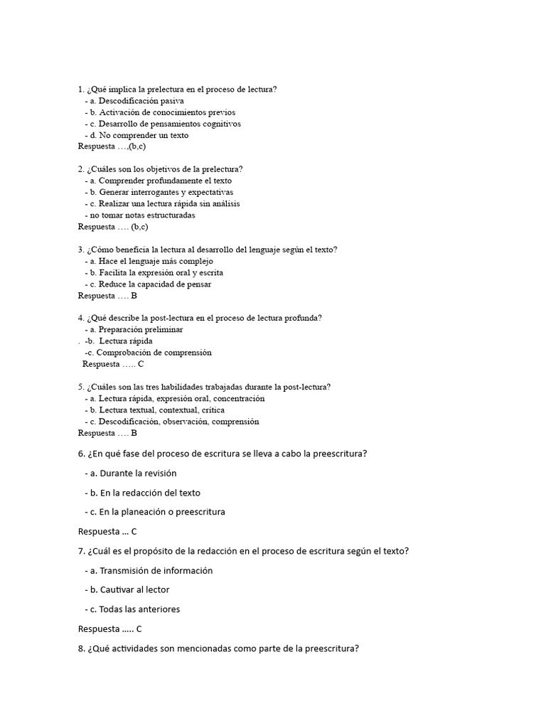 Preguntas Objetivas Grupo 2 | PDF