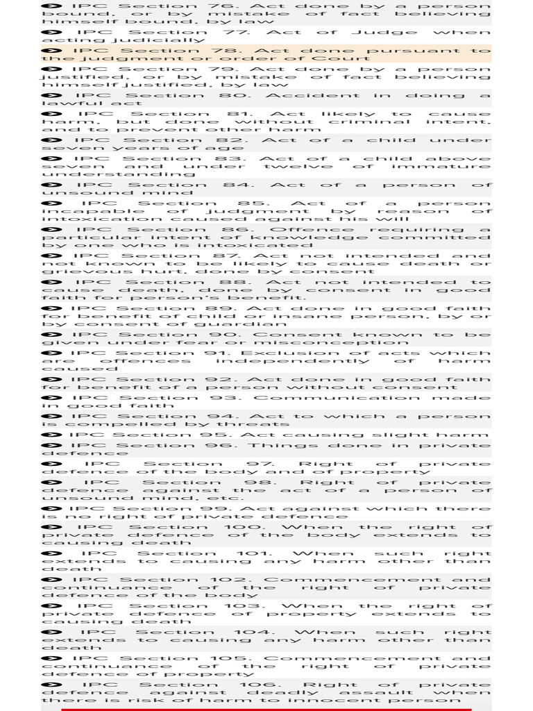 IPC Chapter 4 - General Exceptions | PDF | Crimes | Crime & Violence