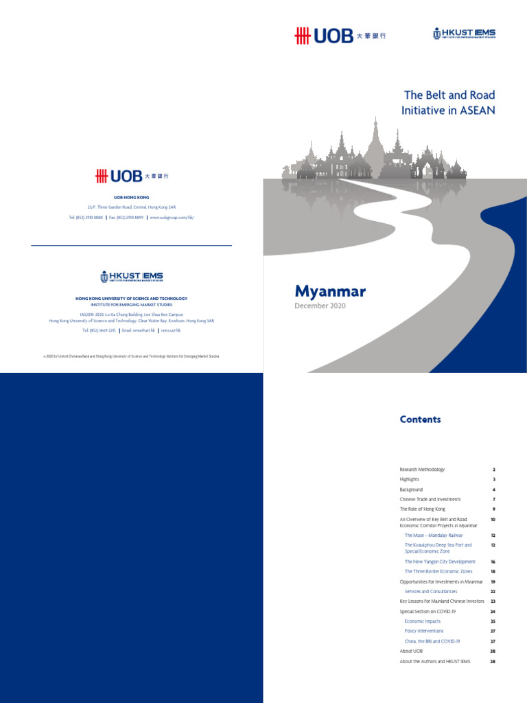 Hkustiems-Uob Bri Myanmar | PDF | Myanmar | China