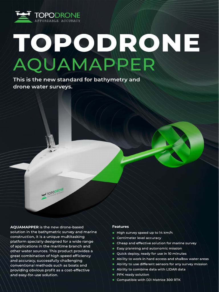 TOPODRONE Aquamapper EN | PDF
