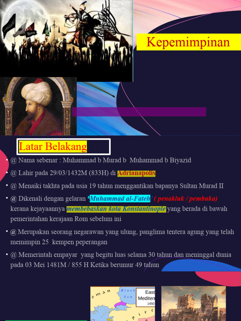 Sumbangan Sultan Muhammad Al-Fateh | PDF | Politik