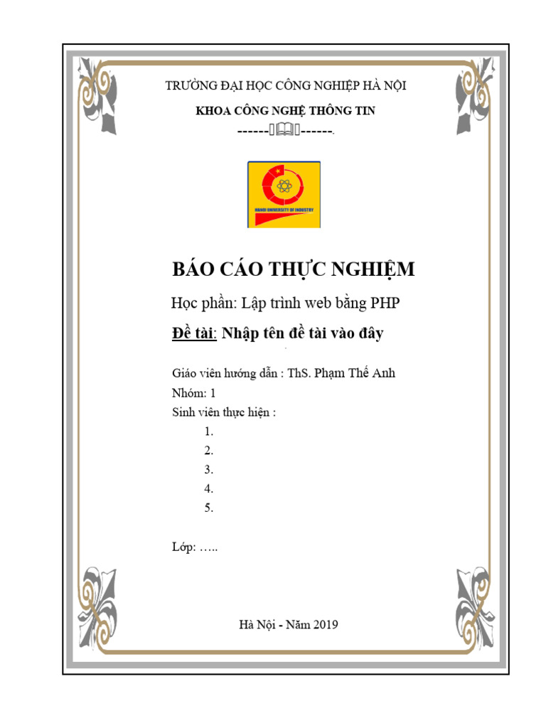 Noi Dung BTL - PHP - 2023 | PDF