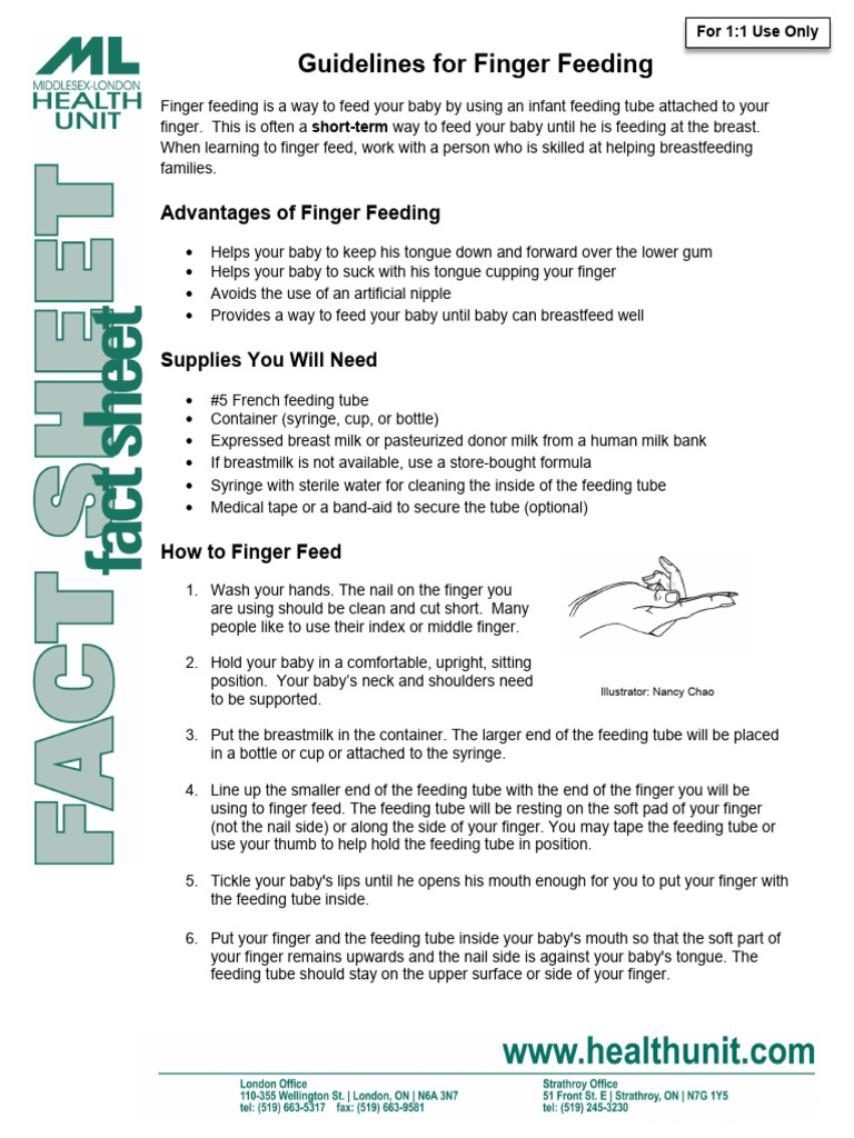 Guidelines Finger Feeding 2020 | PDF | Breast Milk | Breastfeeding