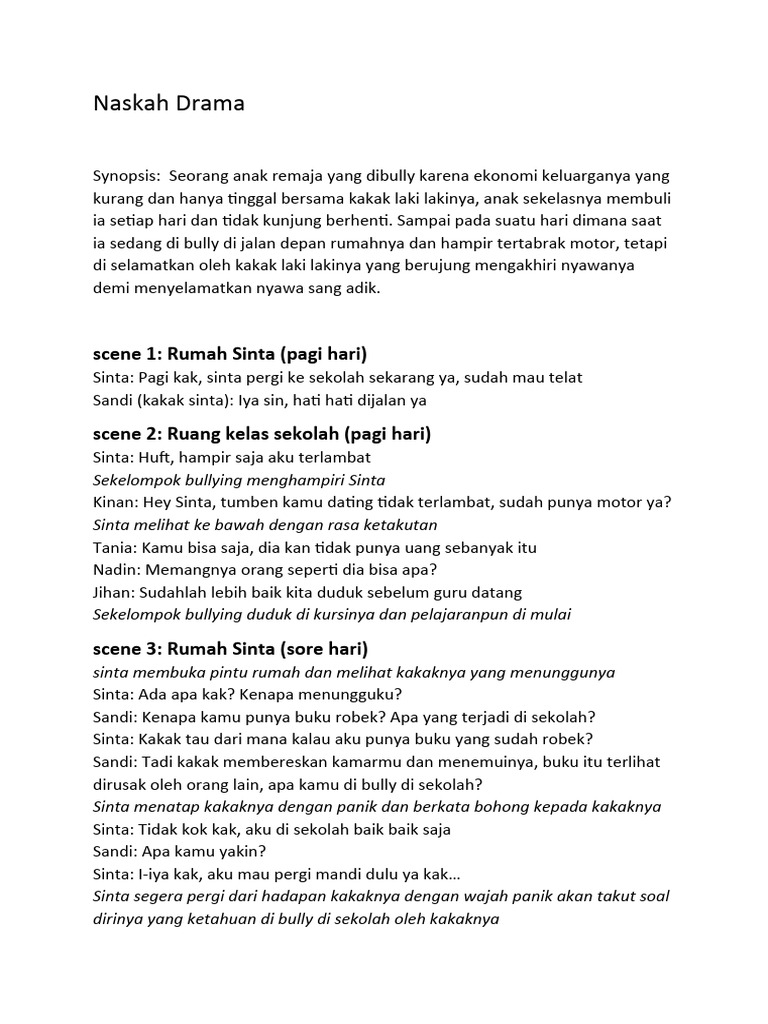 Naskah Drama Bindo | PDF