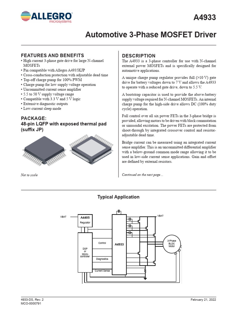 A4933-Application Note | PDF | Field Effect Transistor | Capacitor