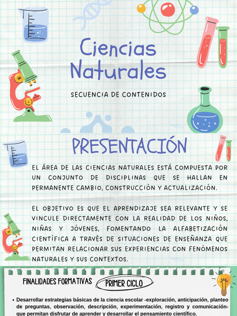 Presentación de Ciencias Naturales | PDF | Aprendizaje | Science