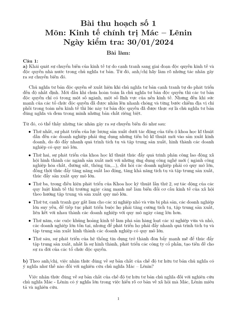 Nhóm 21 L11 Bài thu hoạch số 1 | PDF