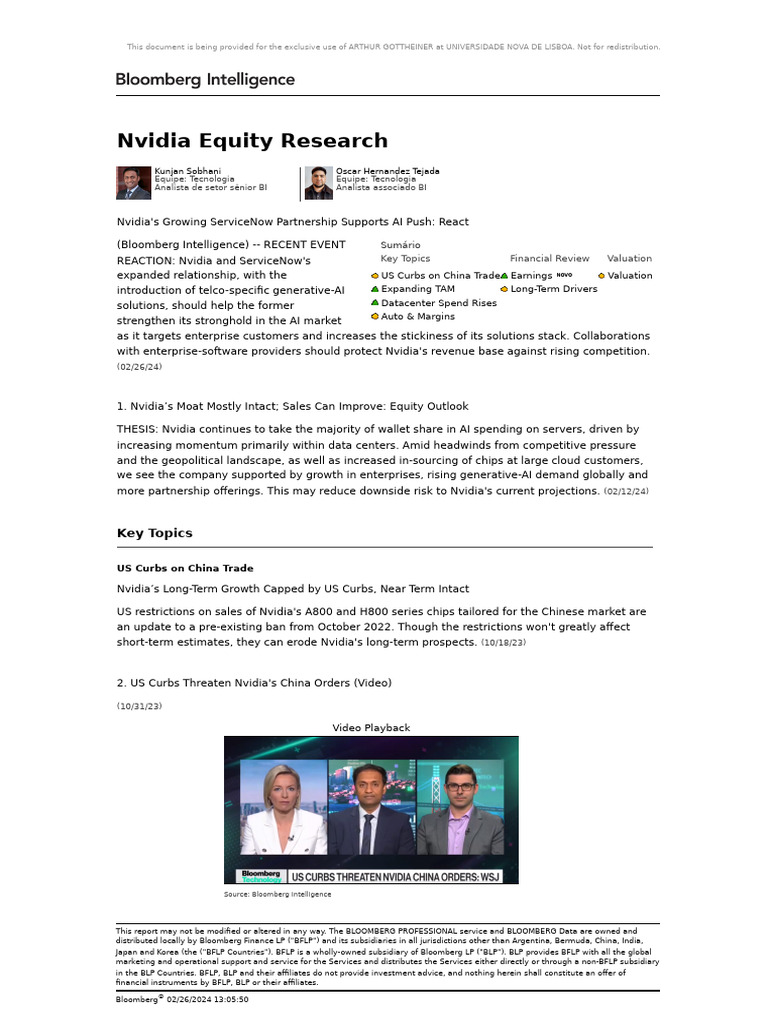 Bloomberg News On NVIDIA | PDF | Graphics Processing Unit | Artificial Intelligence