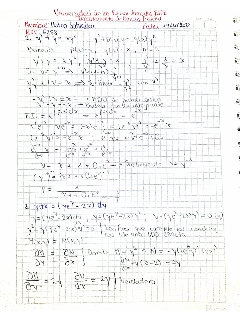 Deber N°3 EDO - MATEO SALVADOR | PDF