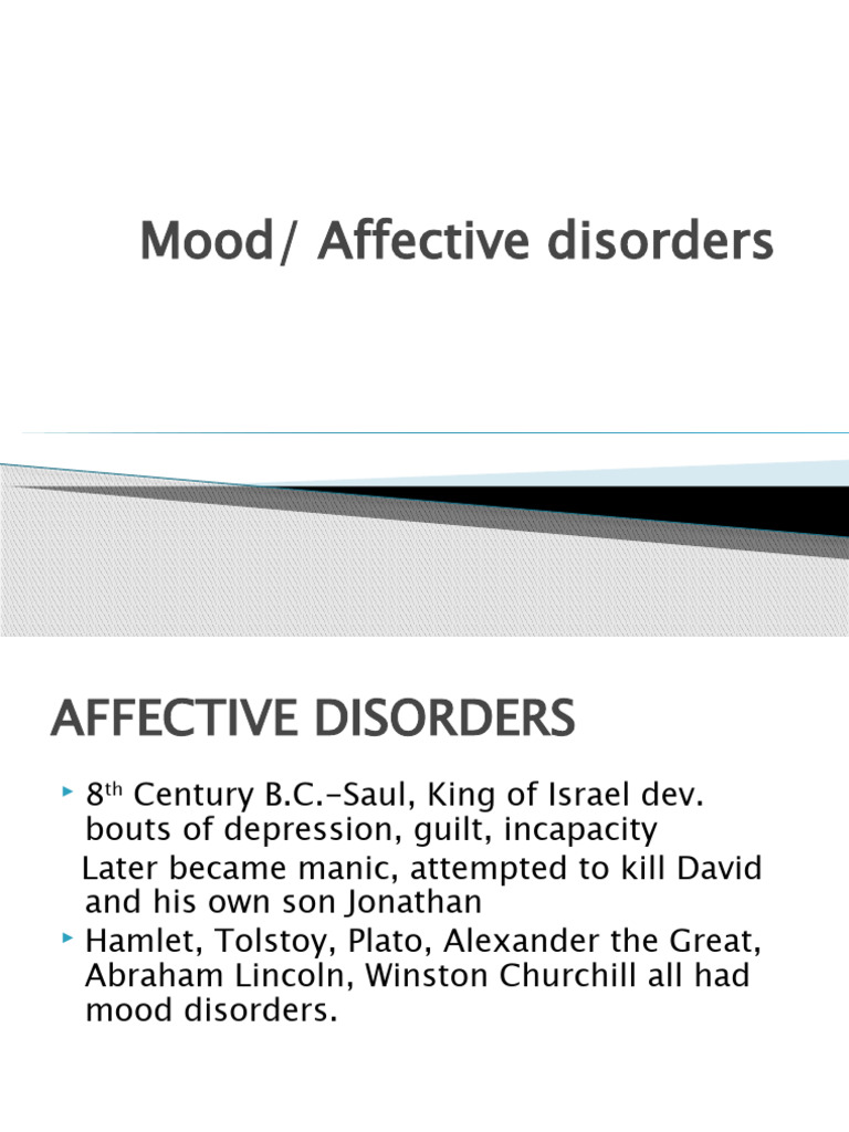 Understanding Mood Disorders and Symptoms | PDF | Major Depressive ...