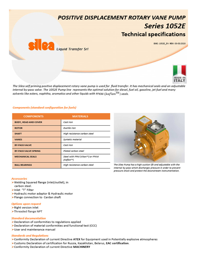 Bomba de Combustible de Silea | PDF | Pump | Valve